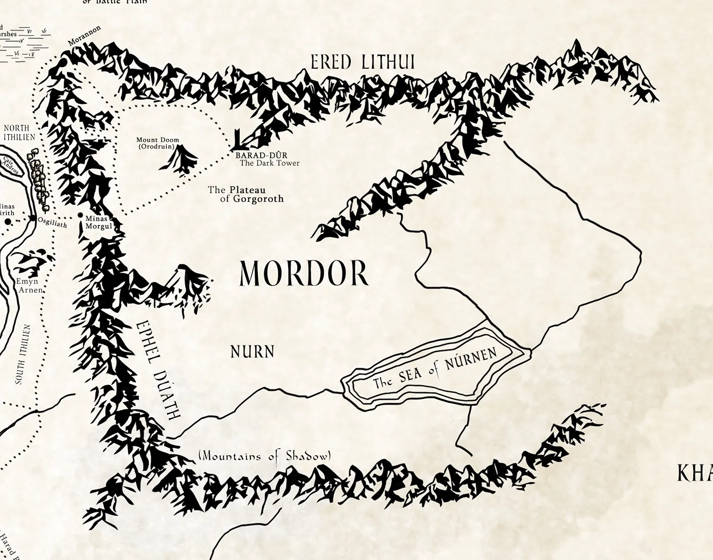 Map Of Middle Earth