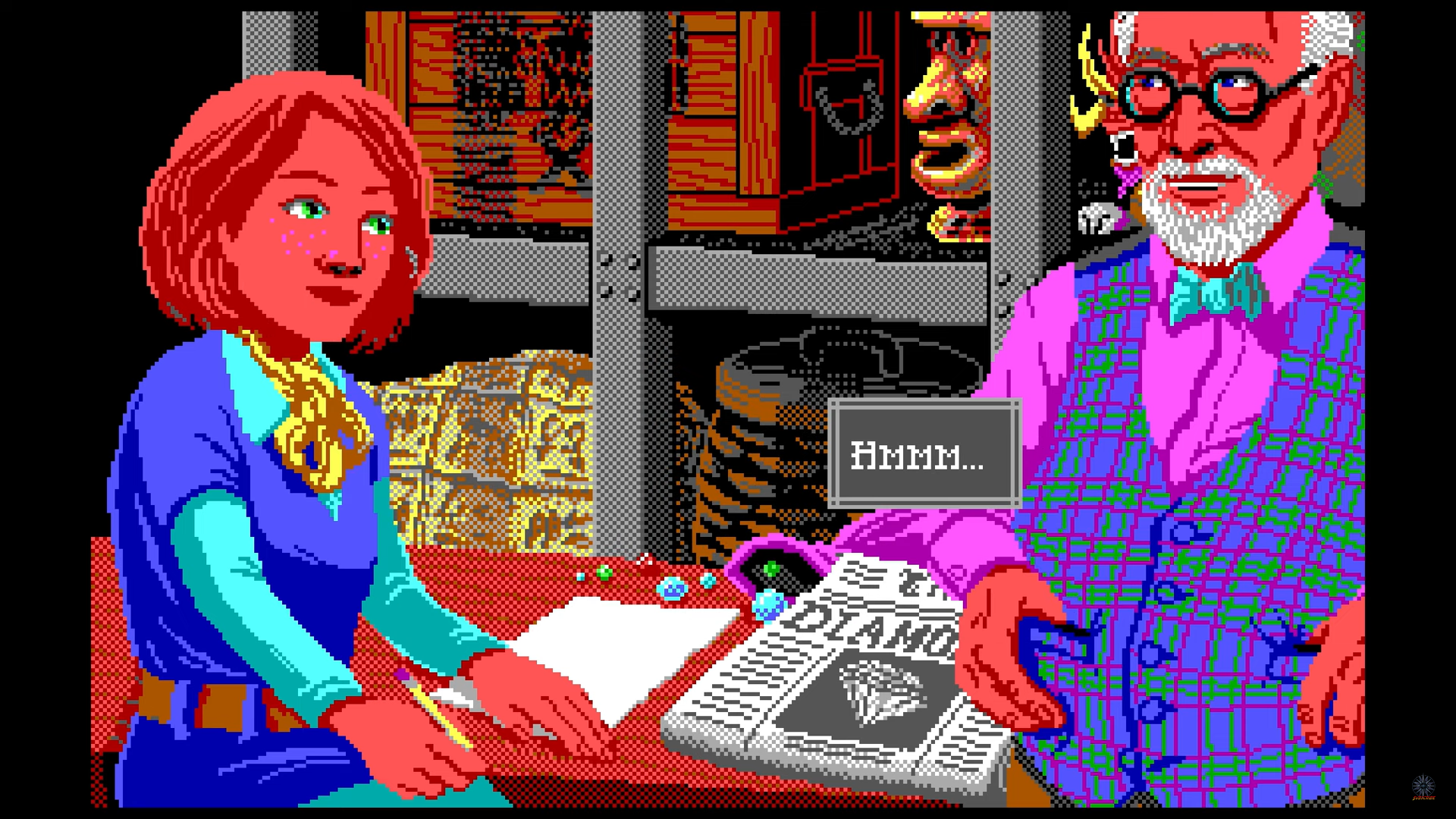 Text parser game The Crimson Diamond is a modern mystery