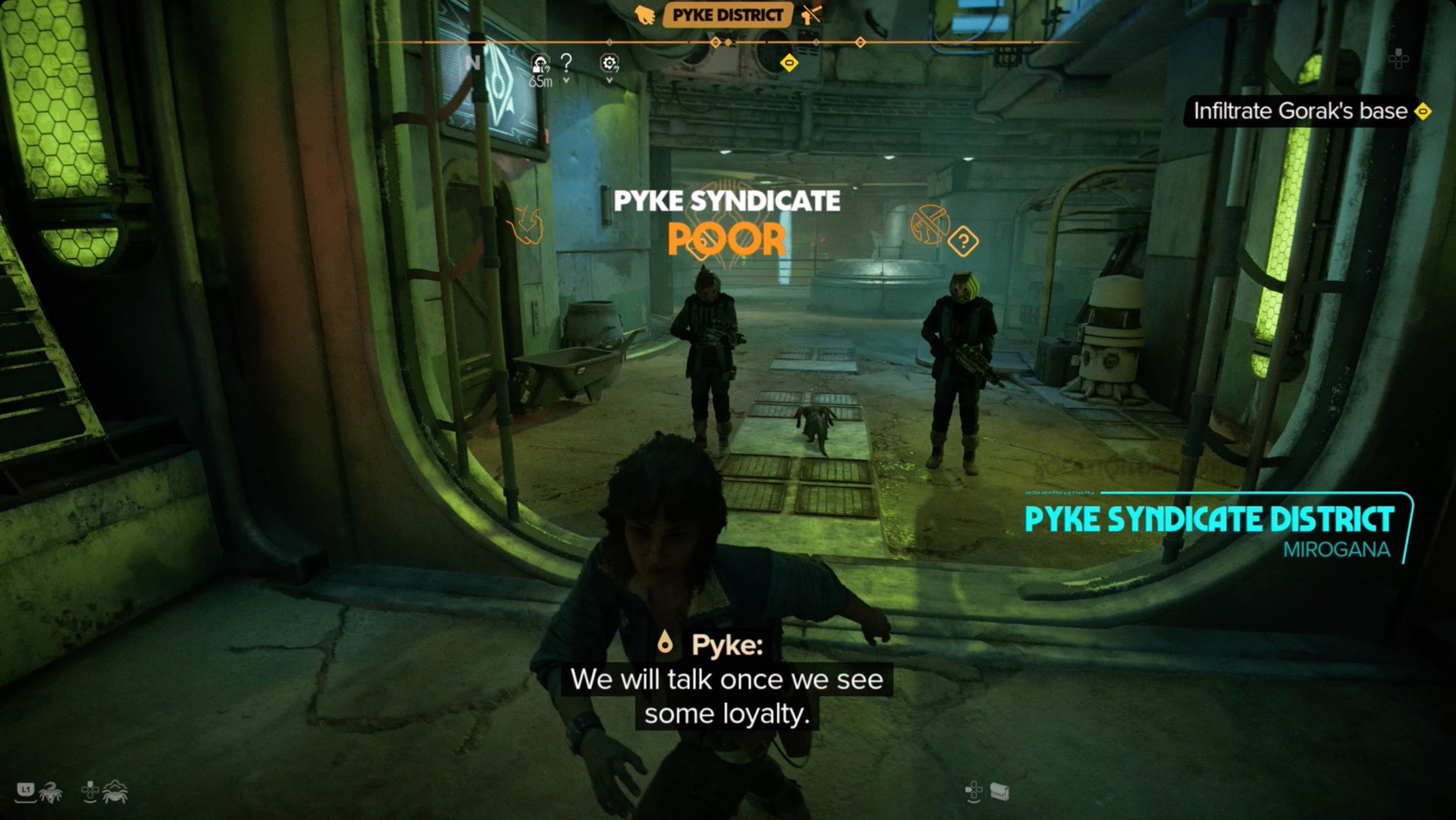 Pyke Syndicate District and Gorak base walkthrough in Star Wars Outlaws