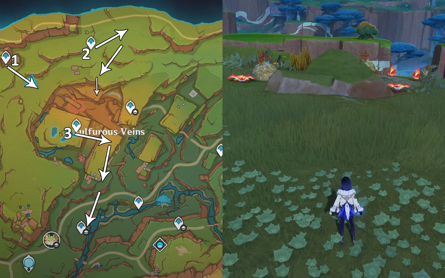 Where to find Embercore Flowers in Genshin Impact