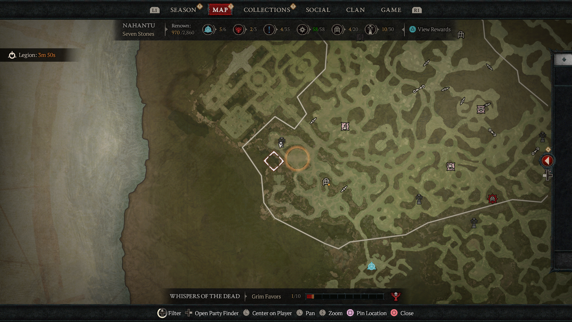 All Tenets of Akarat locations in Nahantu in Diablo 4