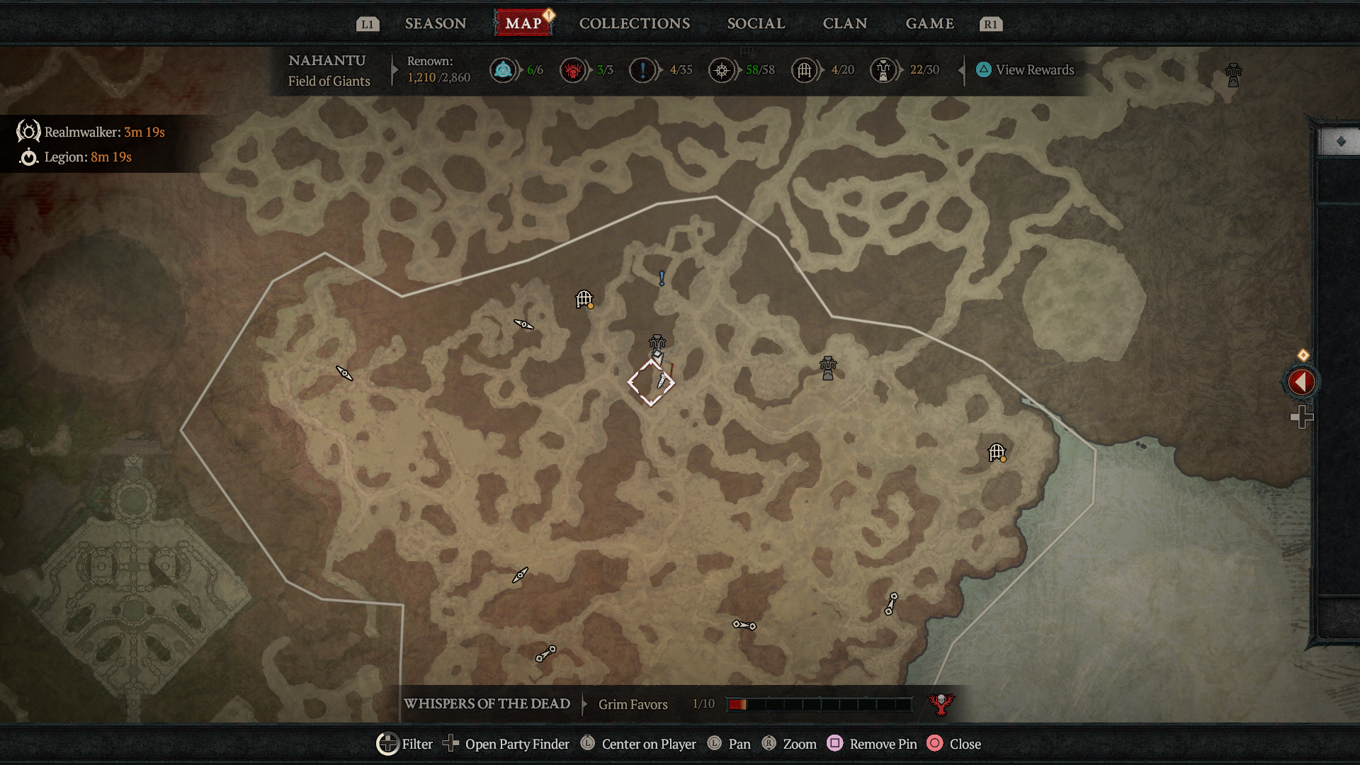 All Tenets of Akarat locations in Nahantu in Diablo 4