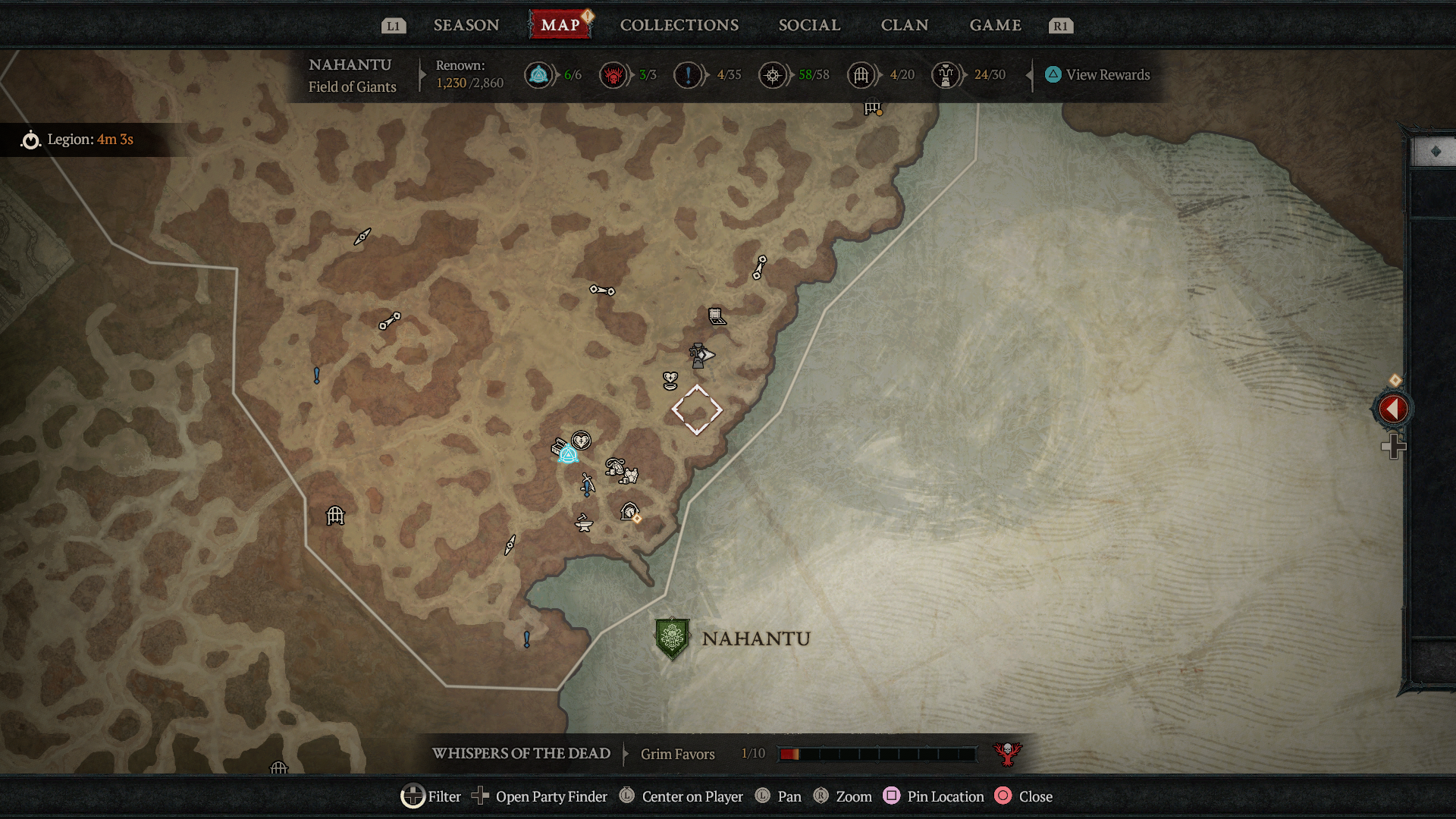 All Tenets of Akarat locations in Nahantu in Diablo 4