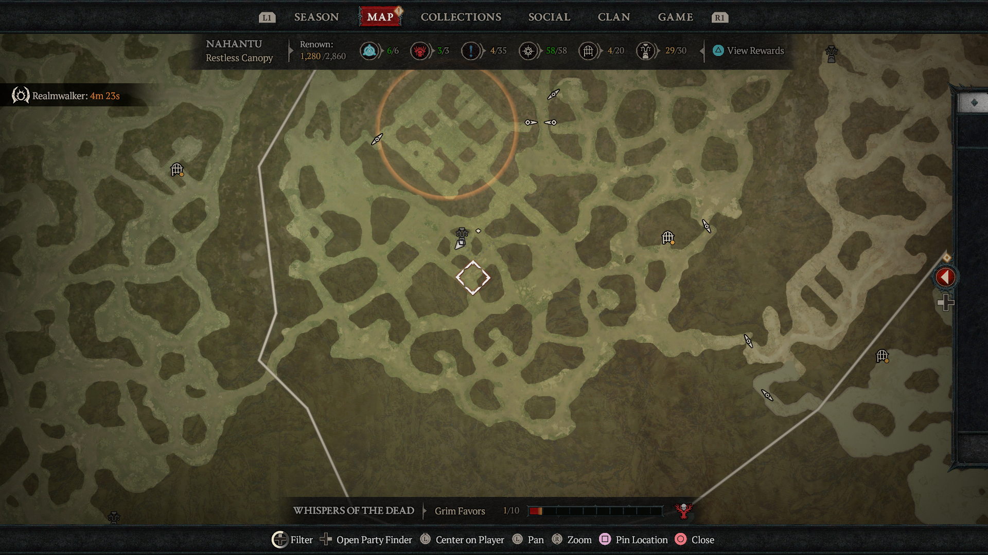 All Tenets of Akarat locations in Nahantu in Diablo 4