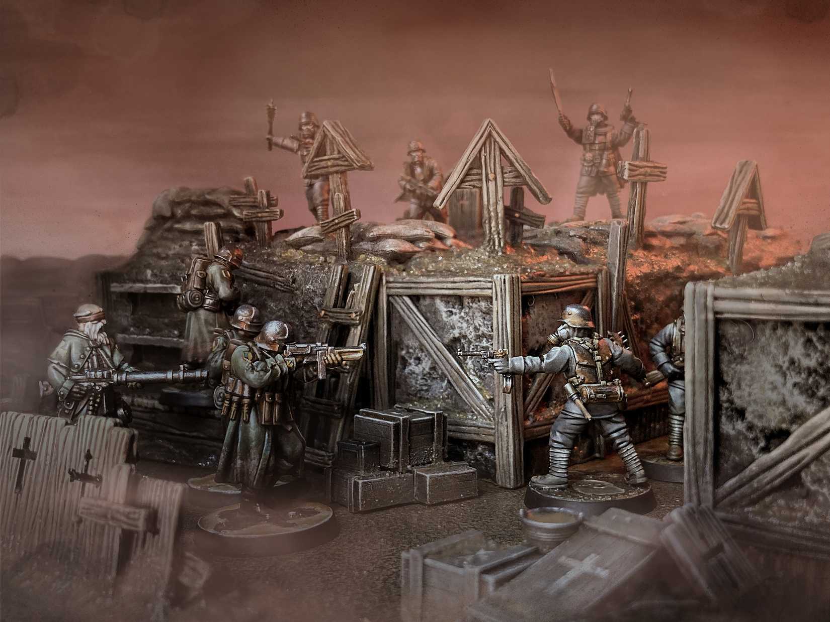 Trench Crusade unchains the grimmest, darkest sci-fi miniature universe