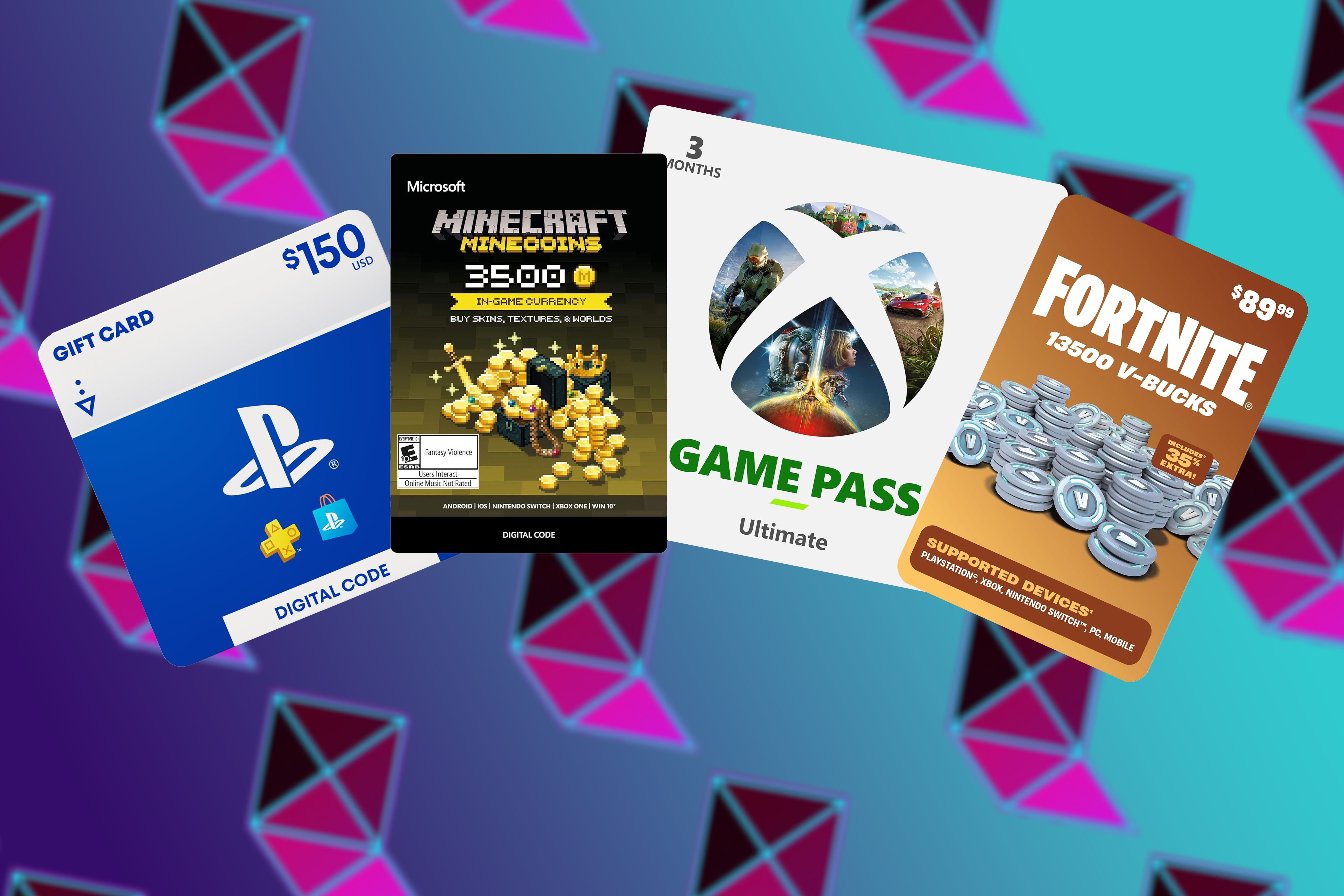 Save 10% on Xbox, PlayStation, and Fortnite gaming gift cards at Amazon