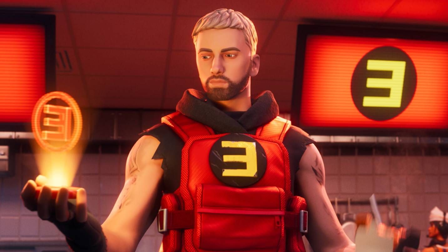 Eminem and Spaghetti Grotto location in Fortnite Remix