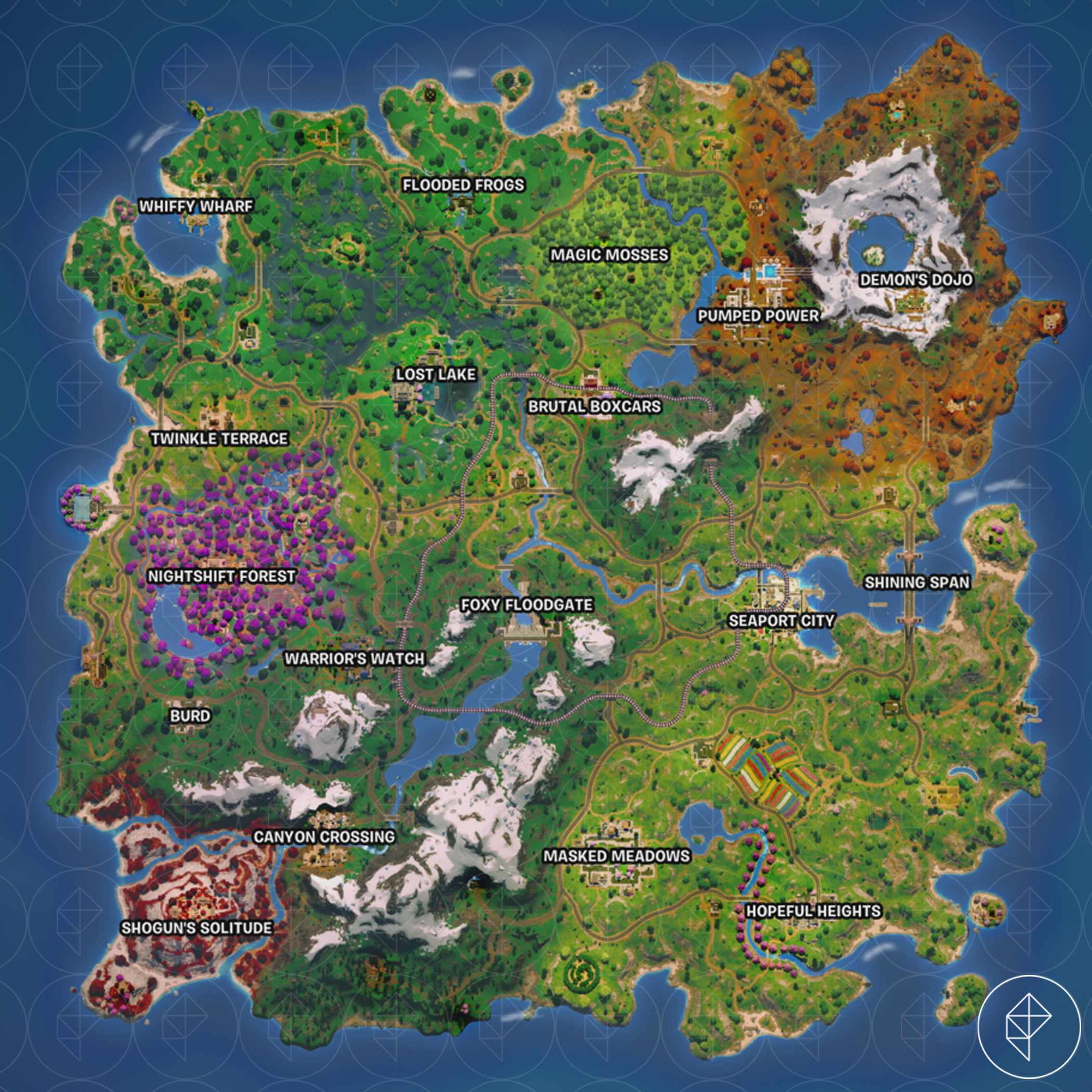 Fortnite Map Season 1 Chapter 1 Map Download Free 3D Model By