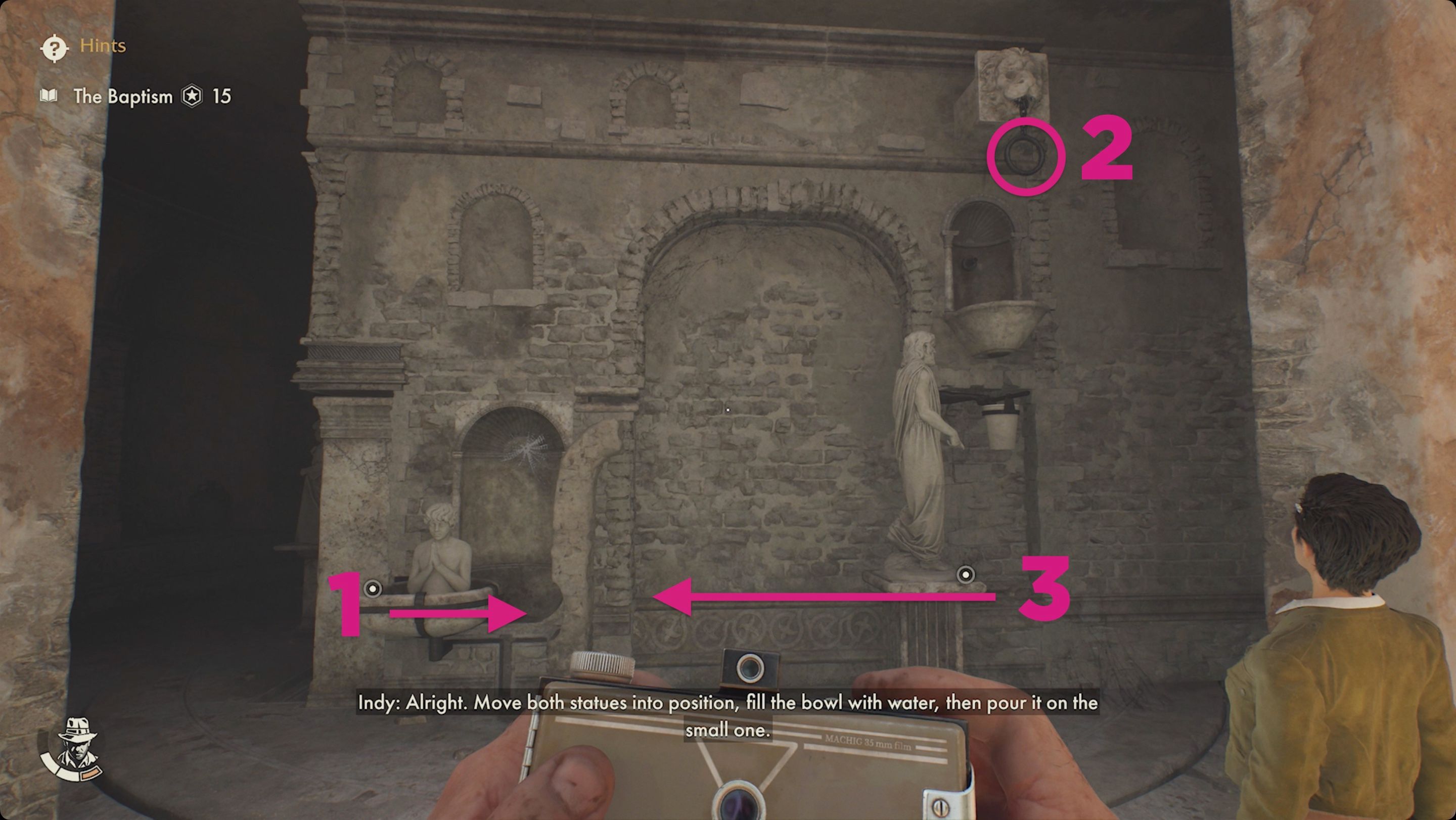 Fountain of Confession solutions in Indiana Jones and the Great Circle