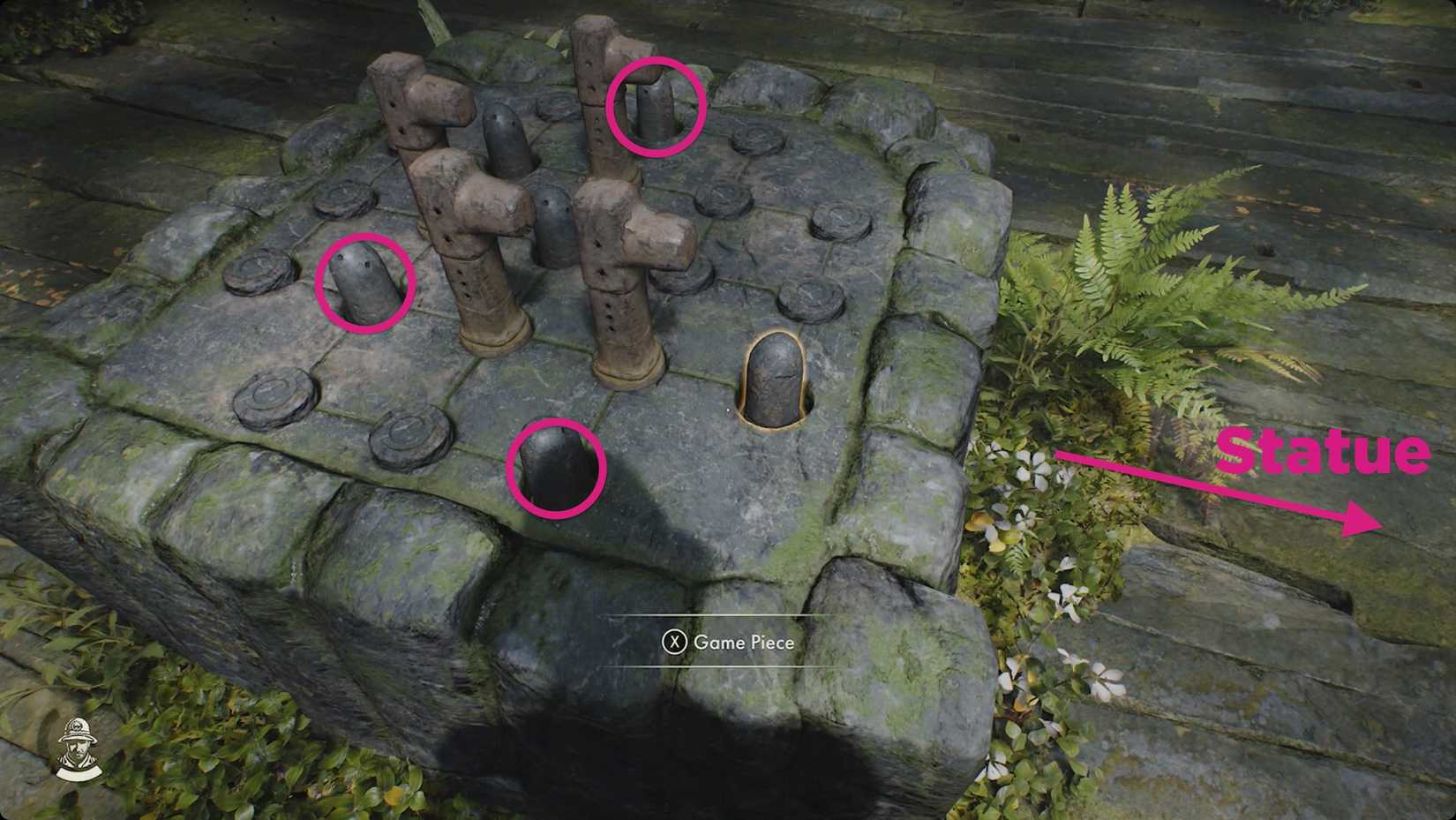 Game Room puzzle solution in the Hidden Pyramid in Indiana Jones