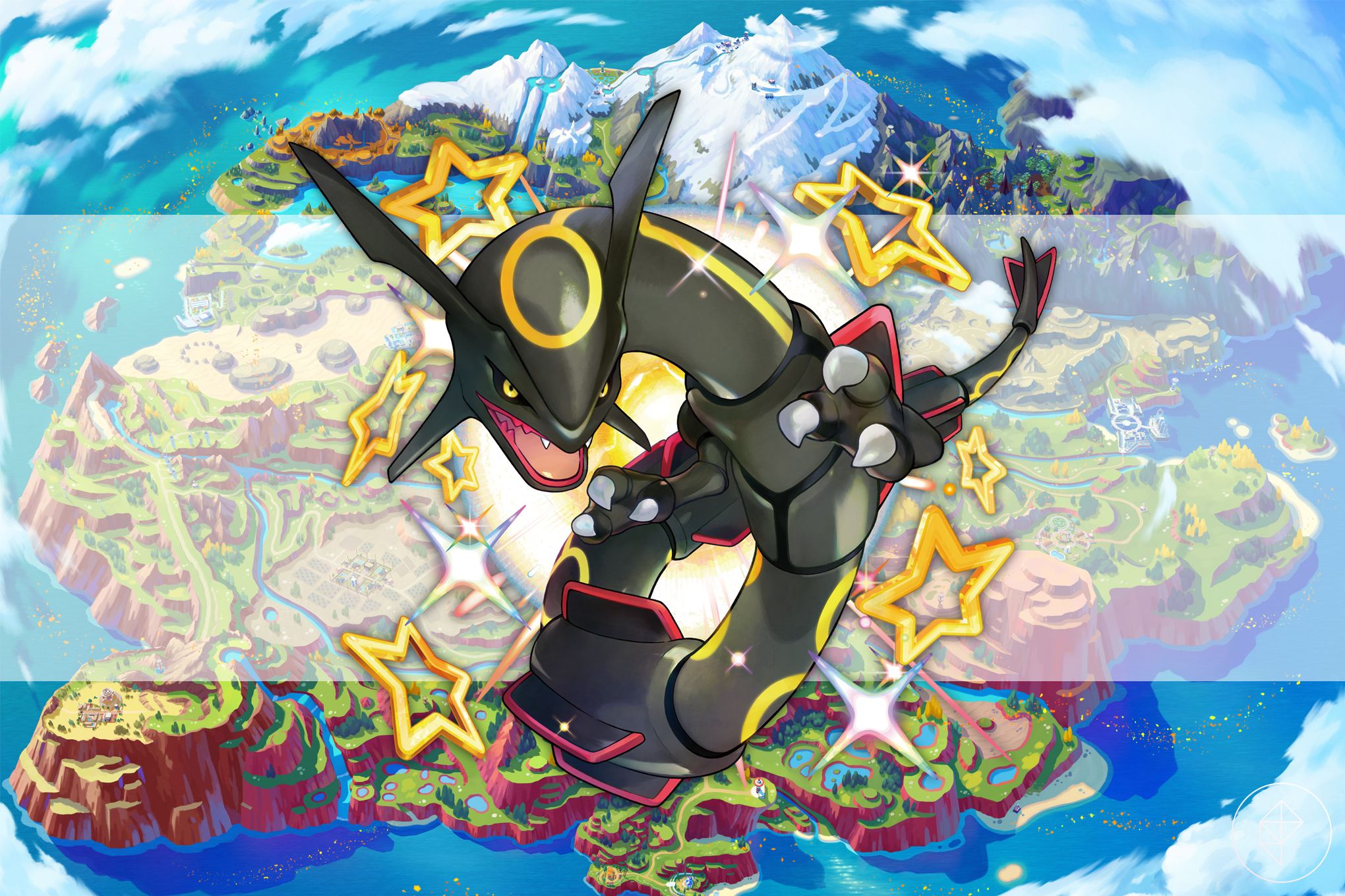 Pokemon Shiny Rayquaza Wallpaper