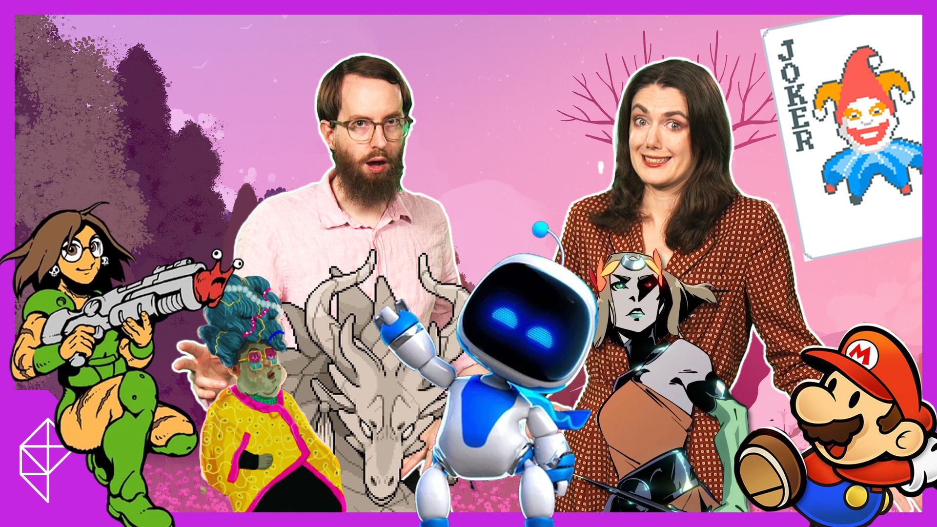 Simone de Rochefort and Clayton Ashley look incredulously upon images taken from some of the year’s best video games