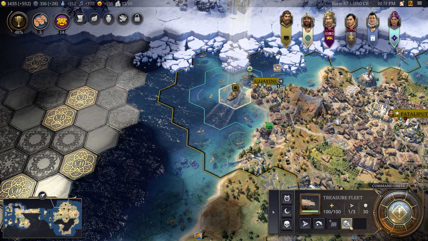 How to use treasure fleets in Civilization 7