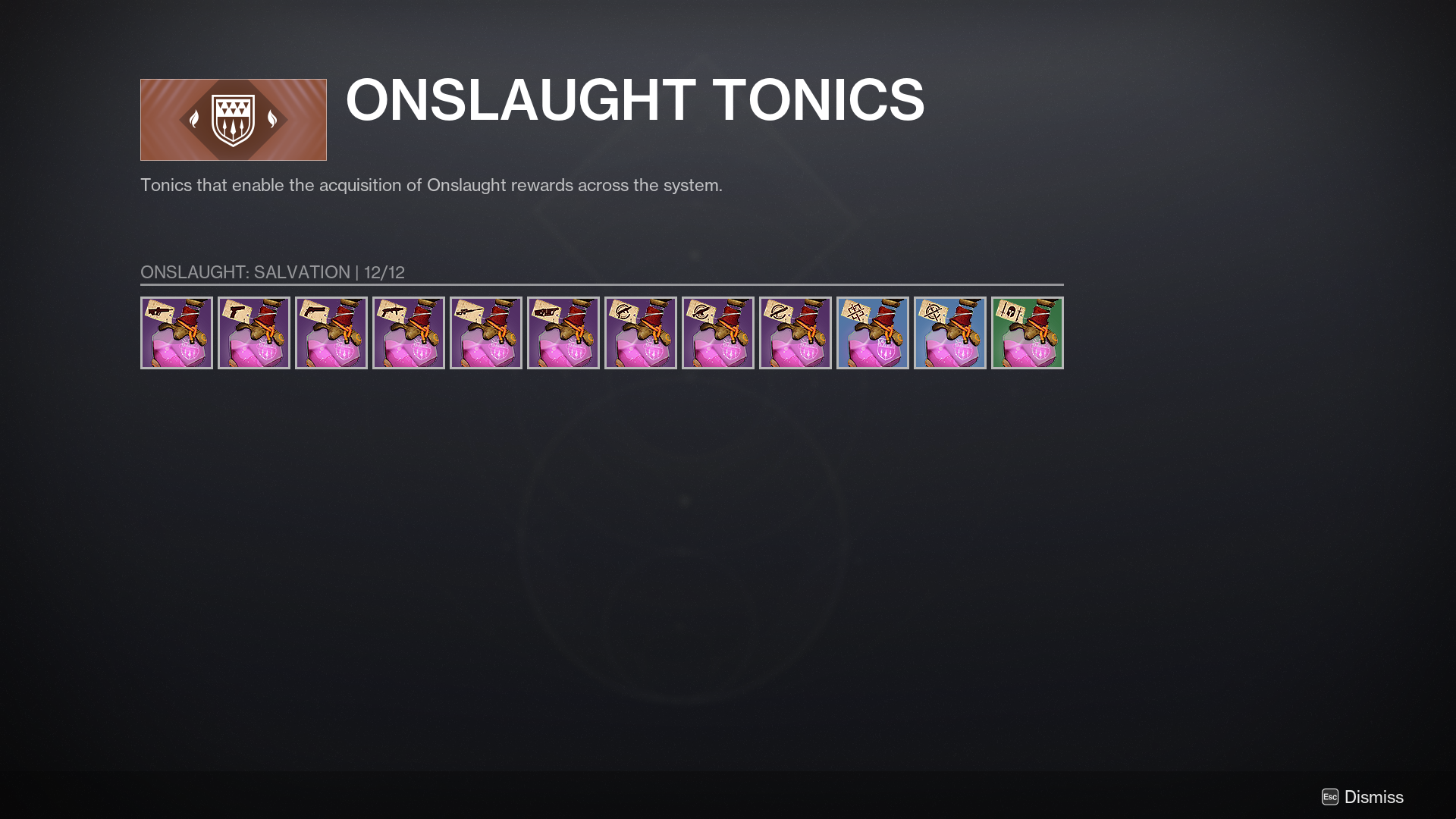 How to unlock all Tonics in Destiny 2