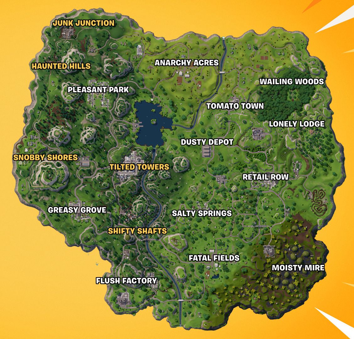 Fortnite OG Season 2 new map and weapon loot pool