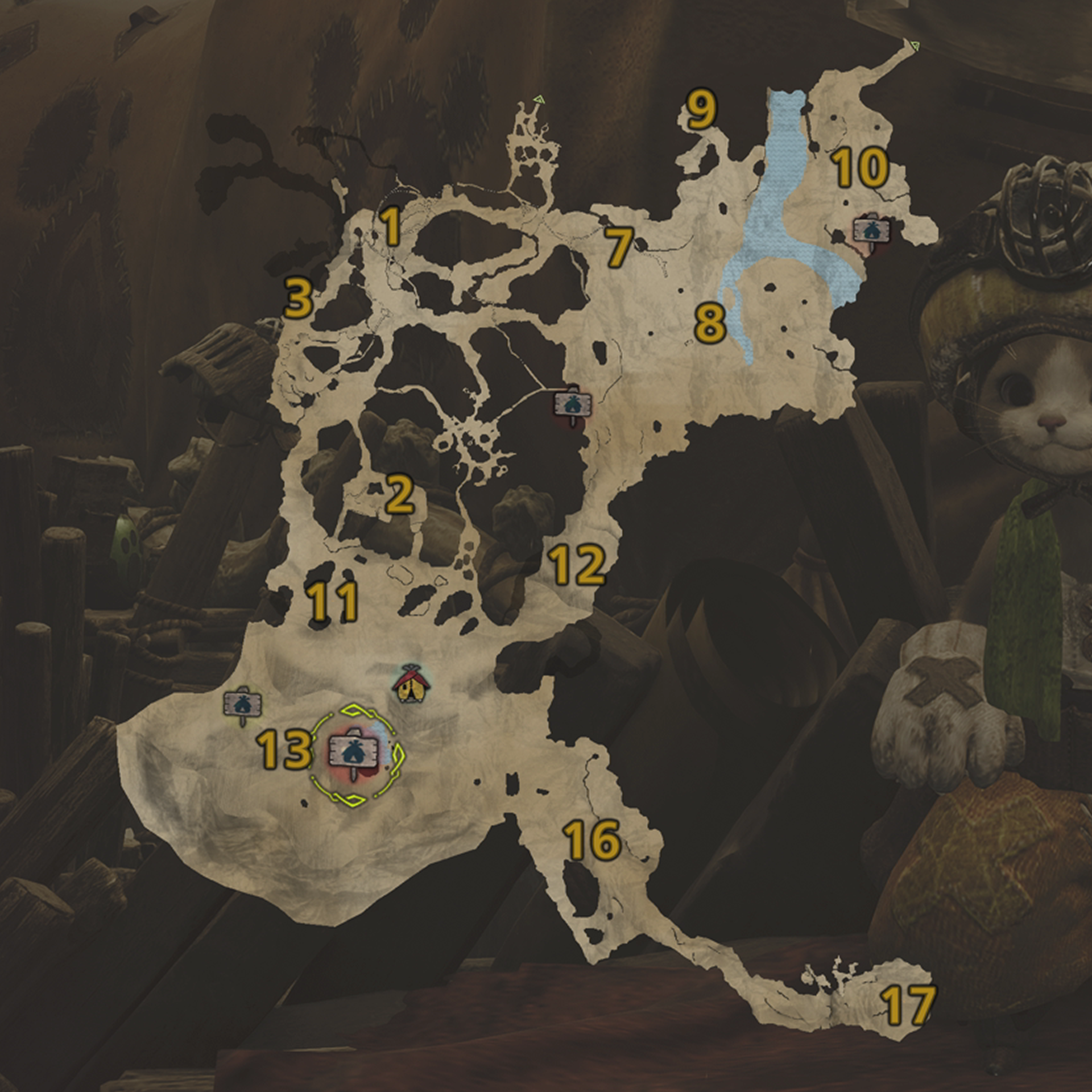 How to find a tracktail lizard location in Monster Hunter Wilds