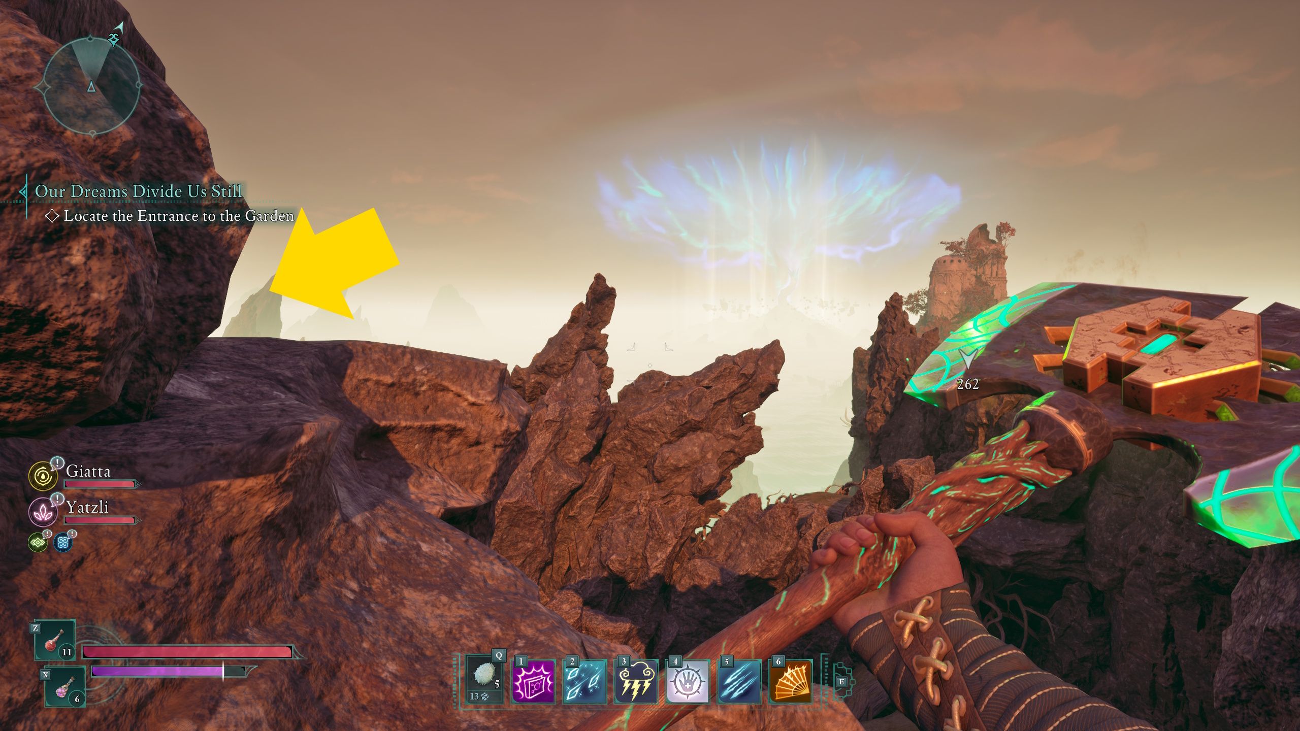 Ancient Arrowhead treasure map location and solution in Avowed