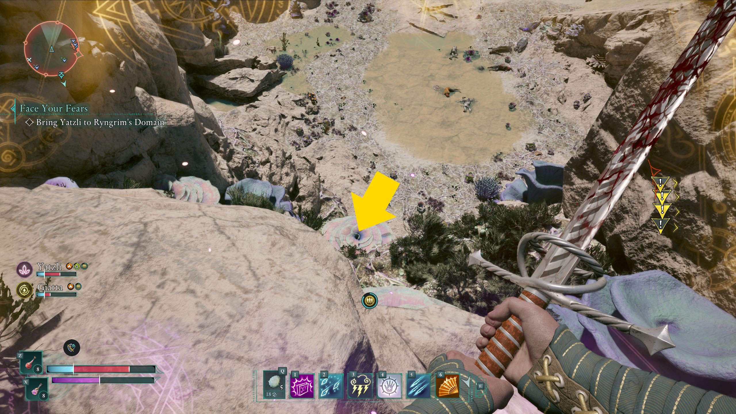 Robe of the Arcane Cheater treasure map location and solution in Avowed