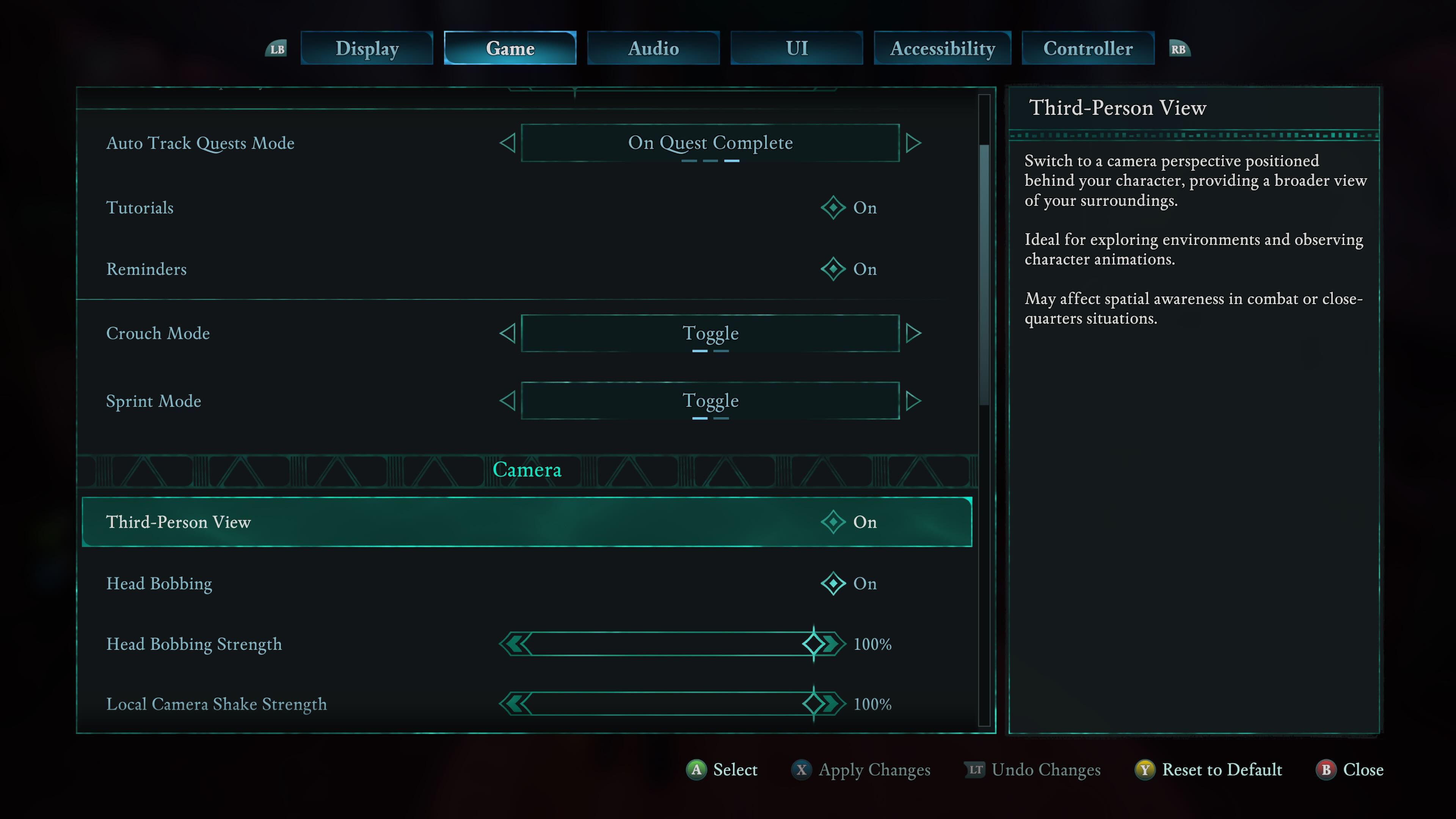 How to switch to third-person view in Avowed