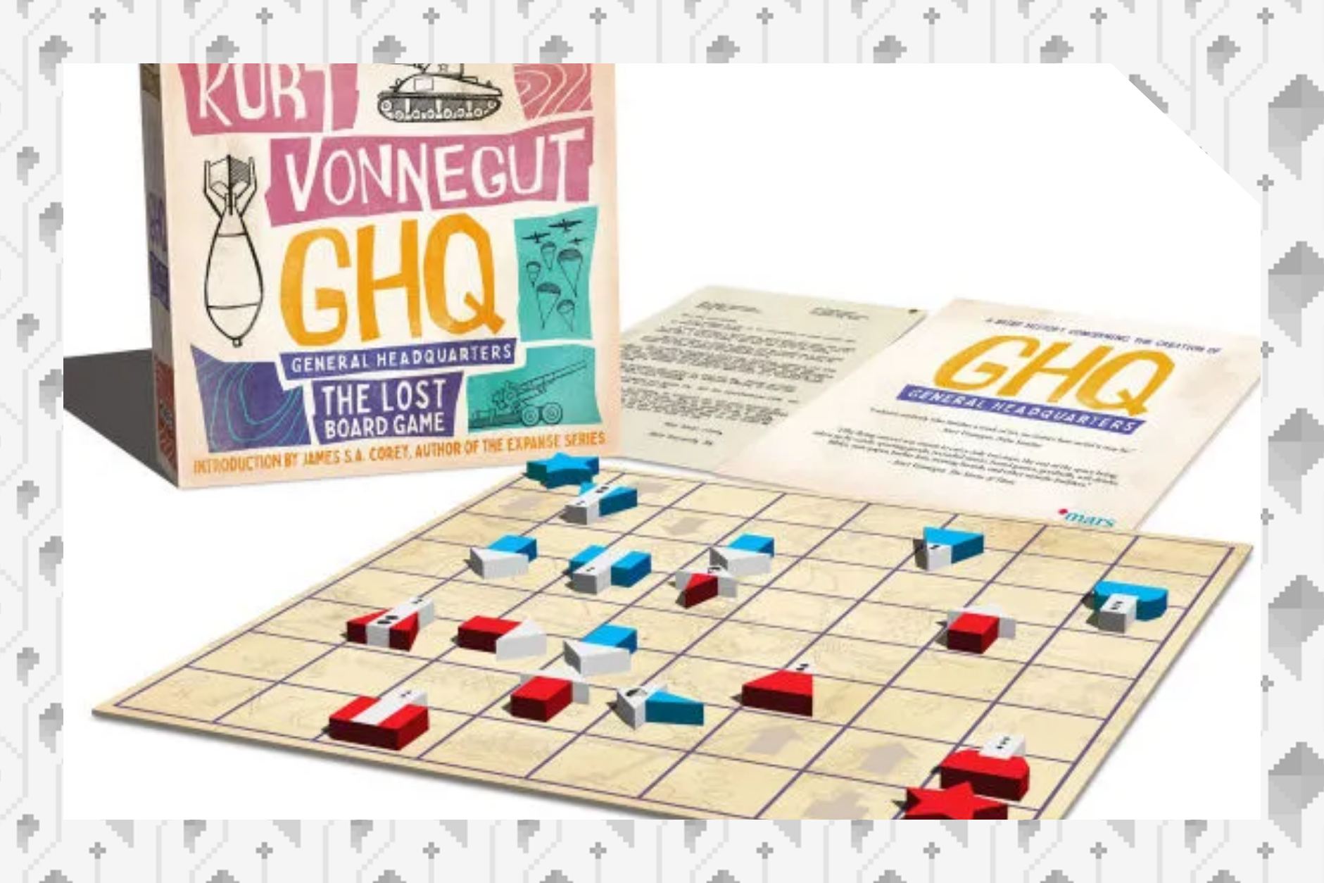 Kurt Vonnegut’s GHQ lost board game is back in stock at Barnes & Noble