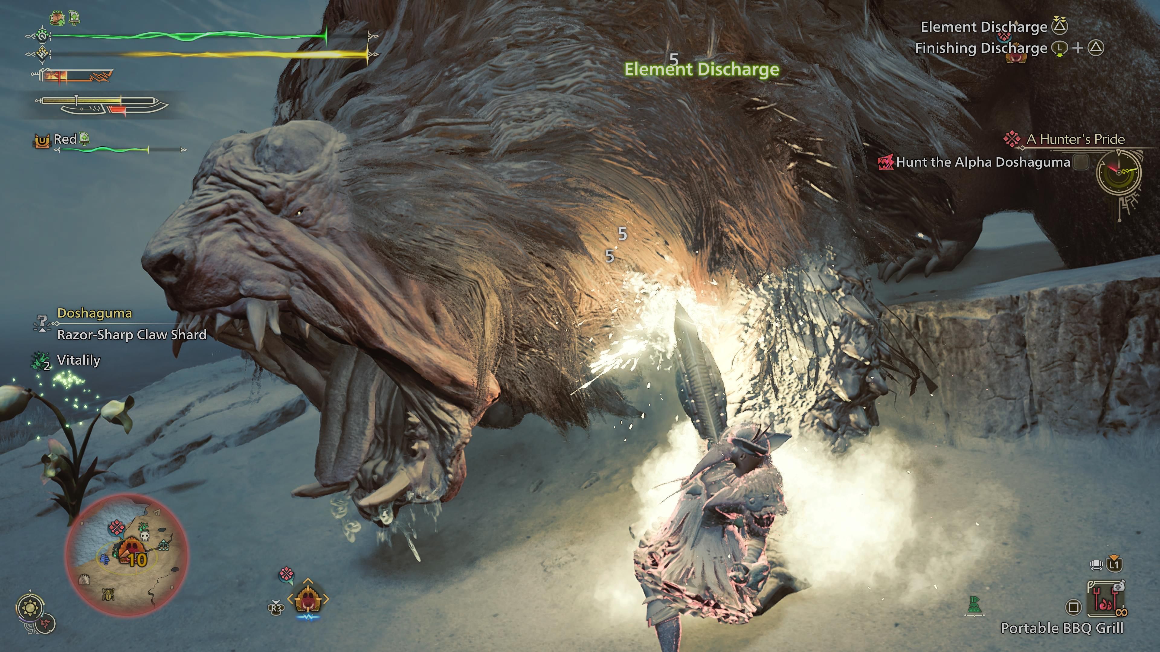 Doshaguma weakness, location, and strategy in Monster Hunter Wilds
