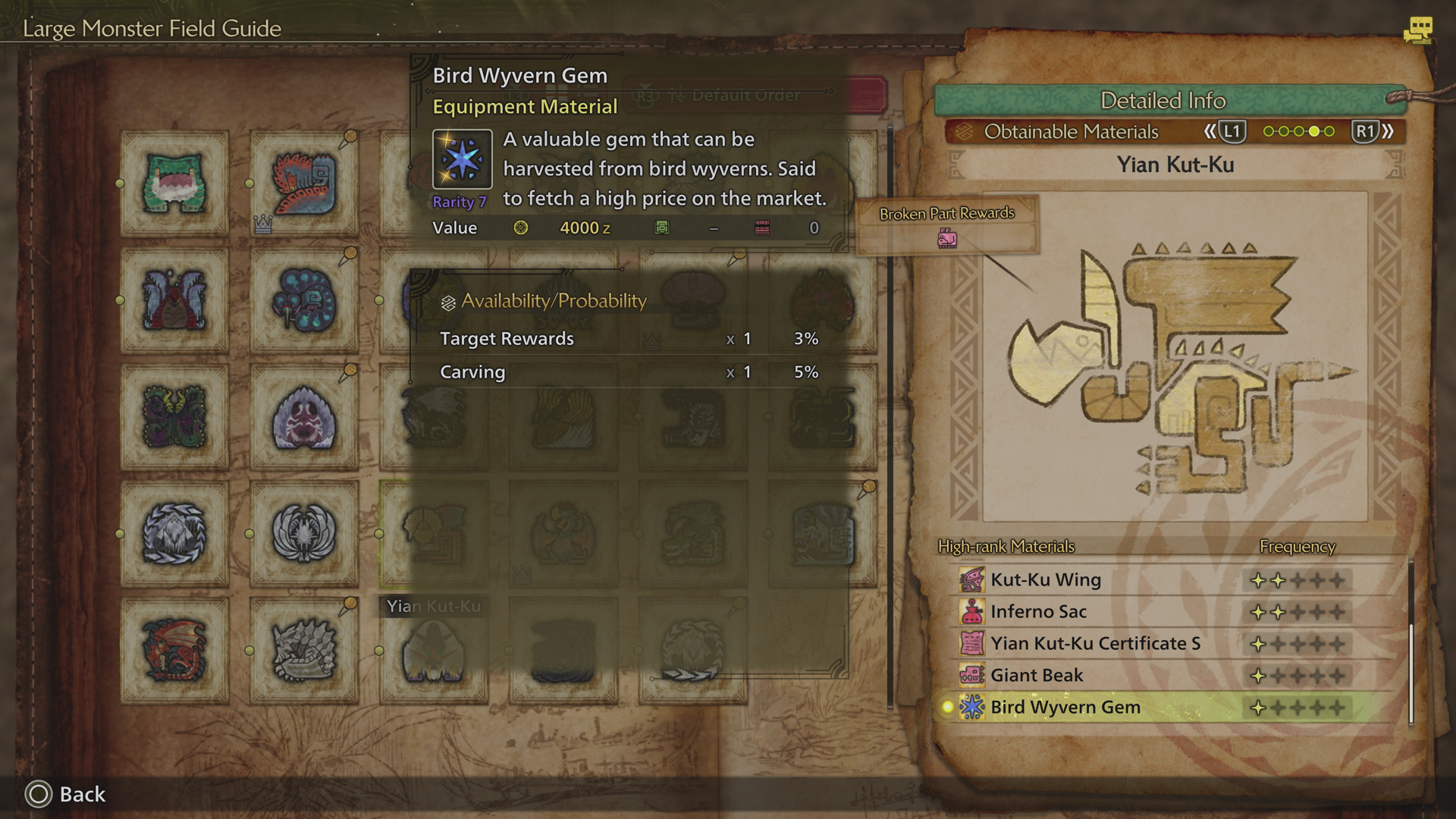 Where to get bird wyvern gems in Monster Hunter Wilds