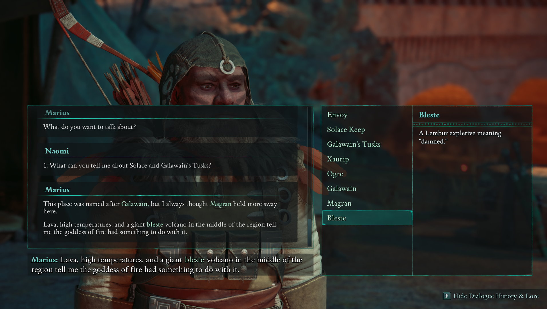 I wish Avowed’s brilliant lore reminder feature was in every RPG