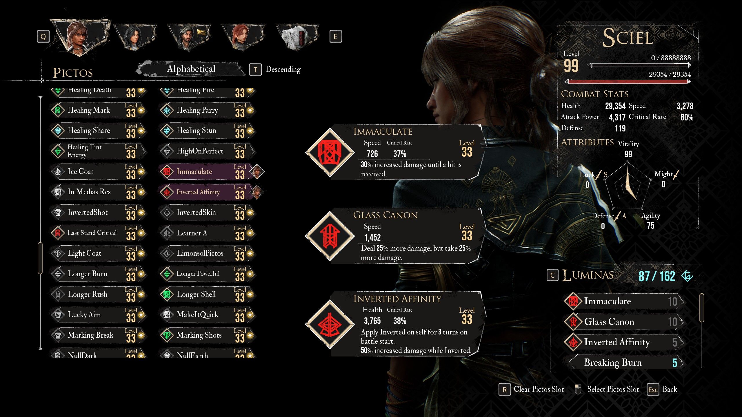 Best Sciel build in Clair Obscur Expedition 33