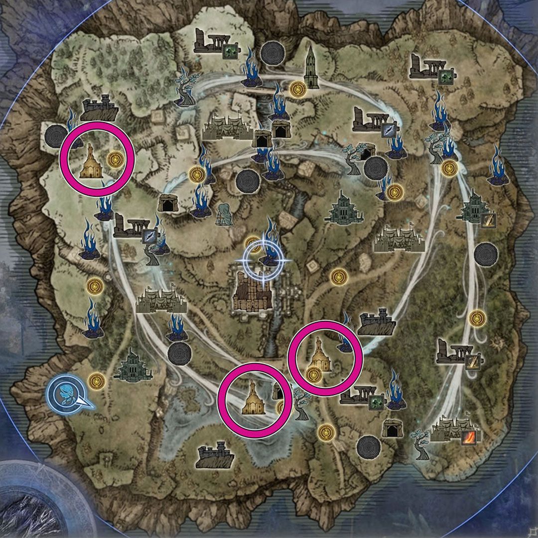 All church locations in Elden Ring Nightreign