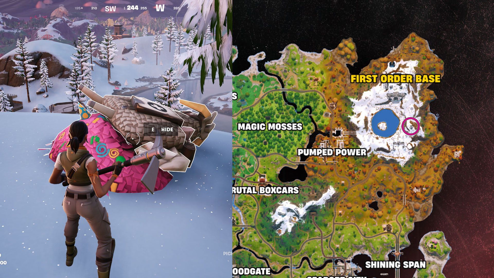How to hide in hiding spots in Fortnite