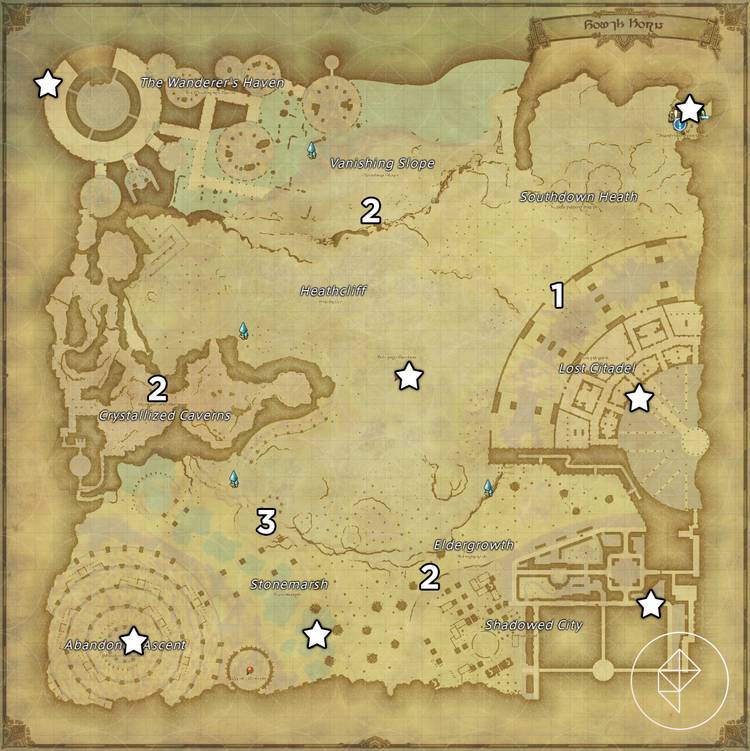 All Occult Crescent survey point locations in FFXIV