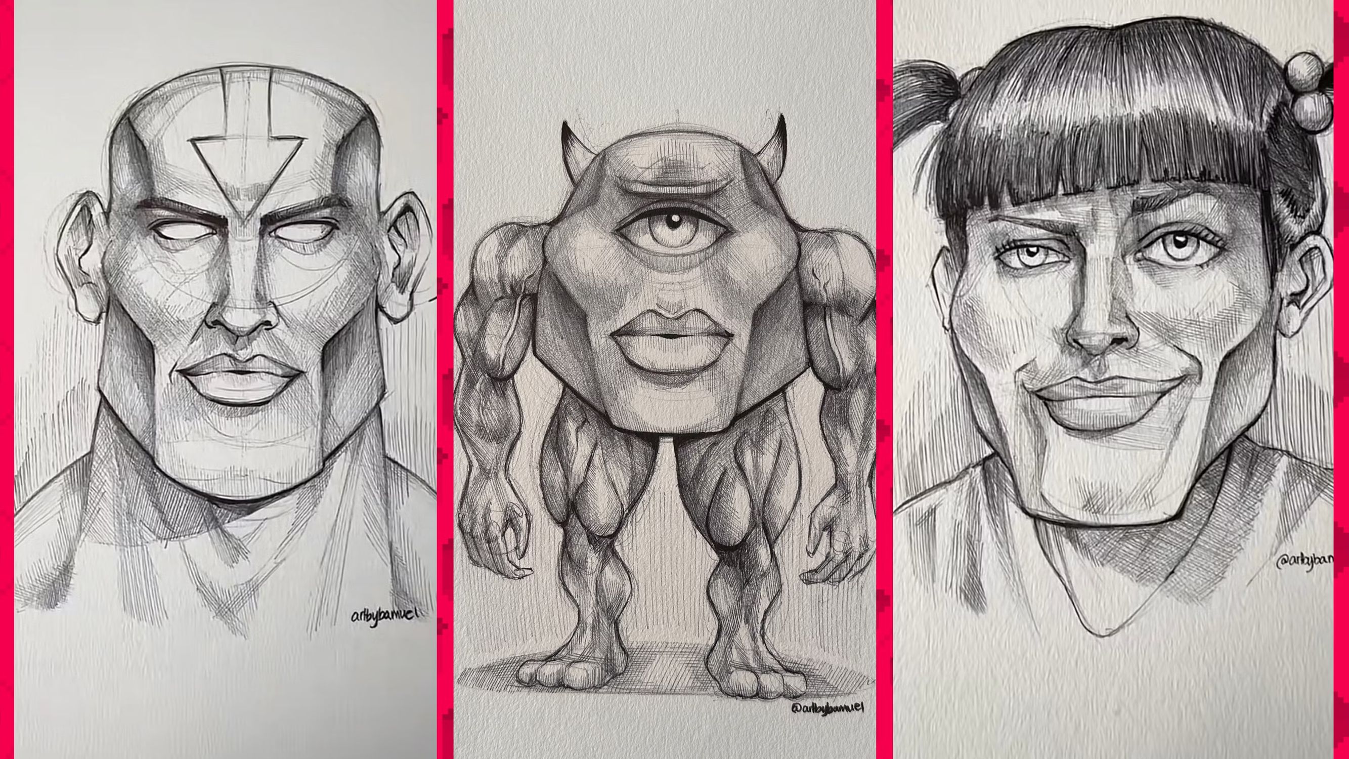 Weird Drawings Of Faces