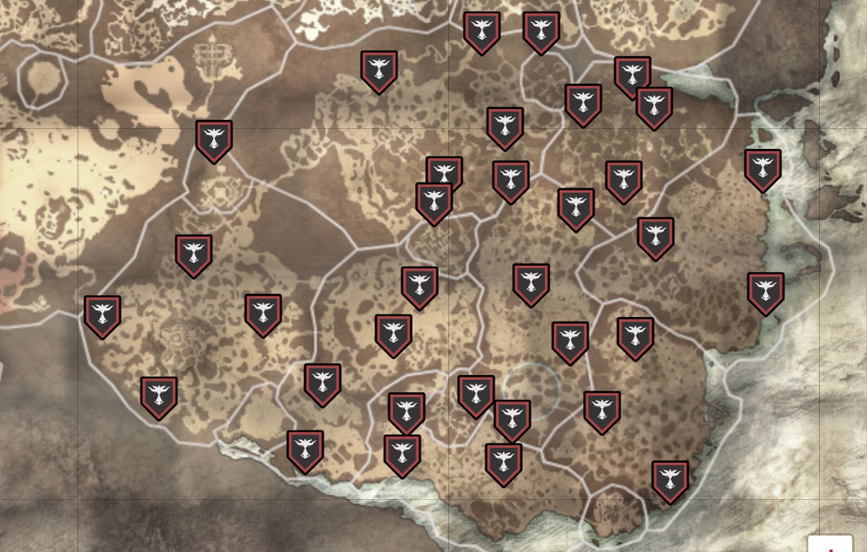 All Hawezar Altar of Lilith locations and map in Diablo 4
