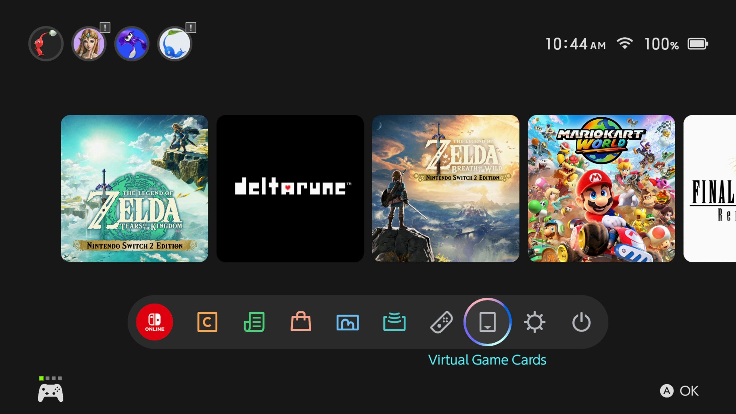How to use Virtual Game Cards on the Nintendo Switch 2 and 1