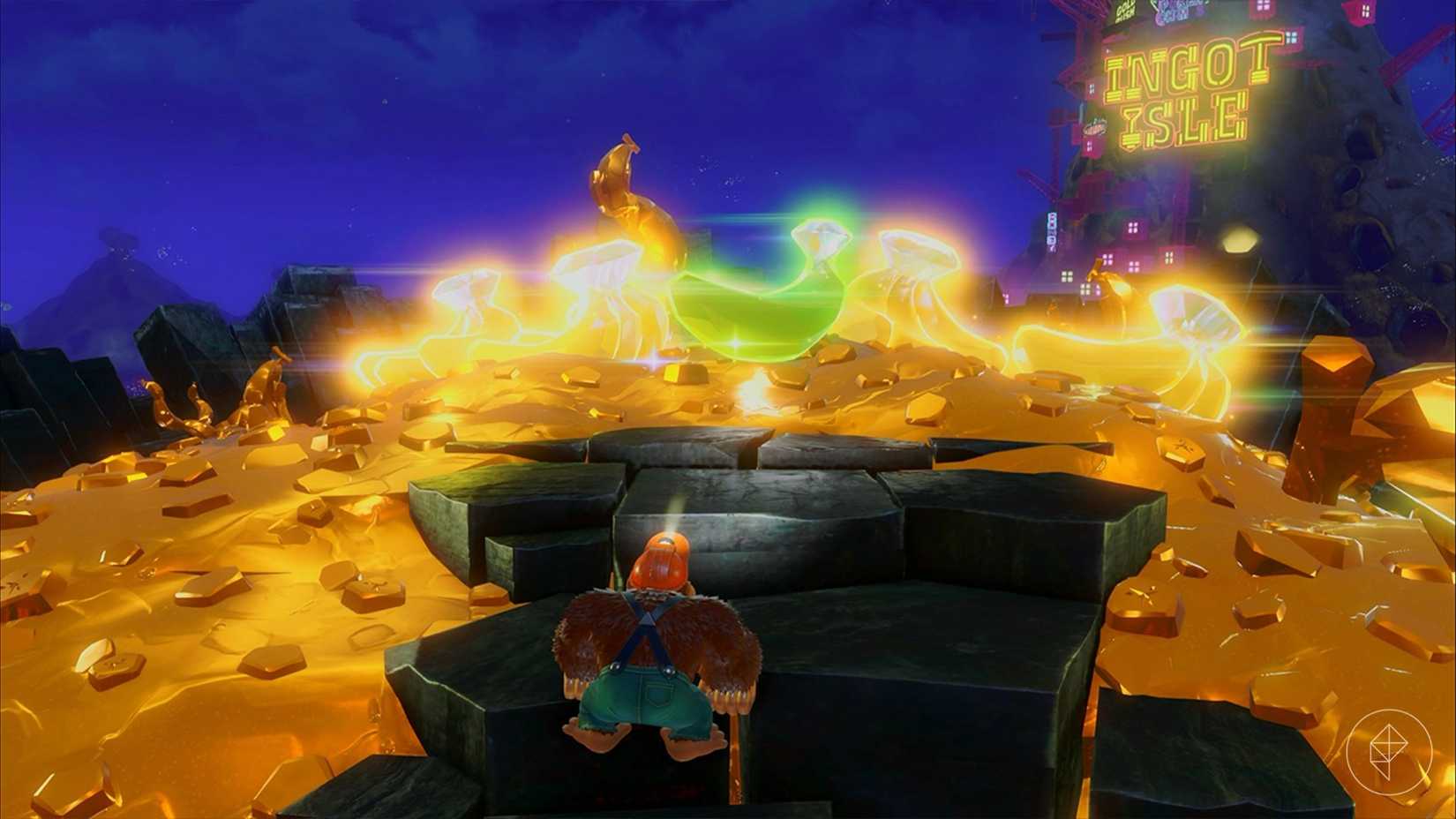 Ingot Isle Banandium Gem (bananas) locations in Donkey Kong Bananza