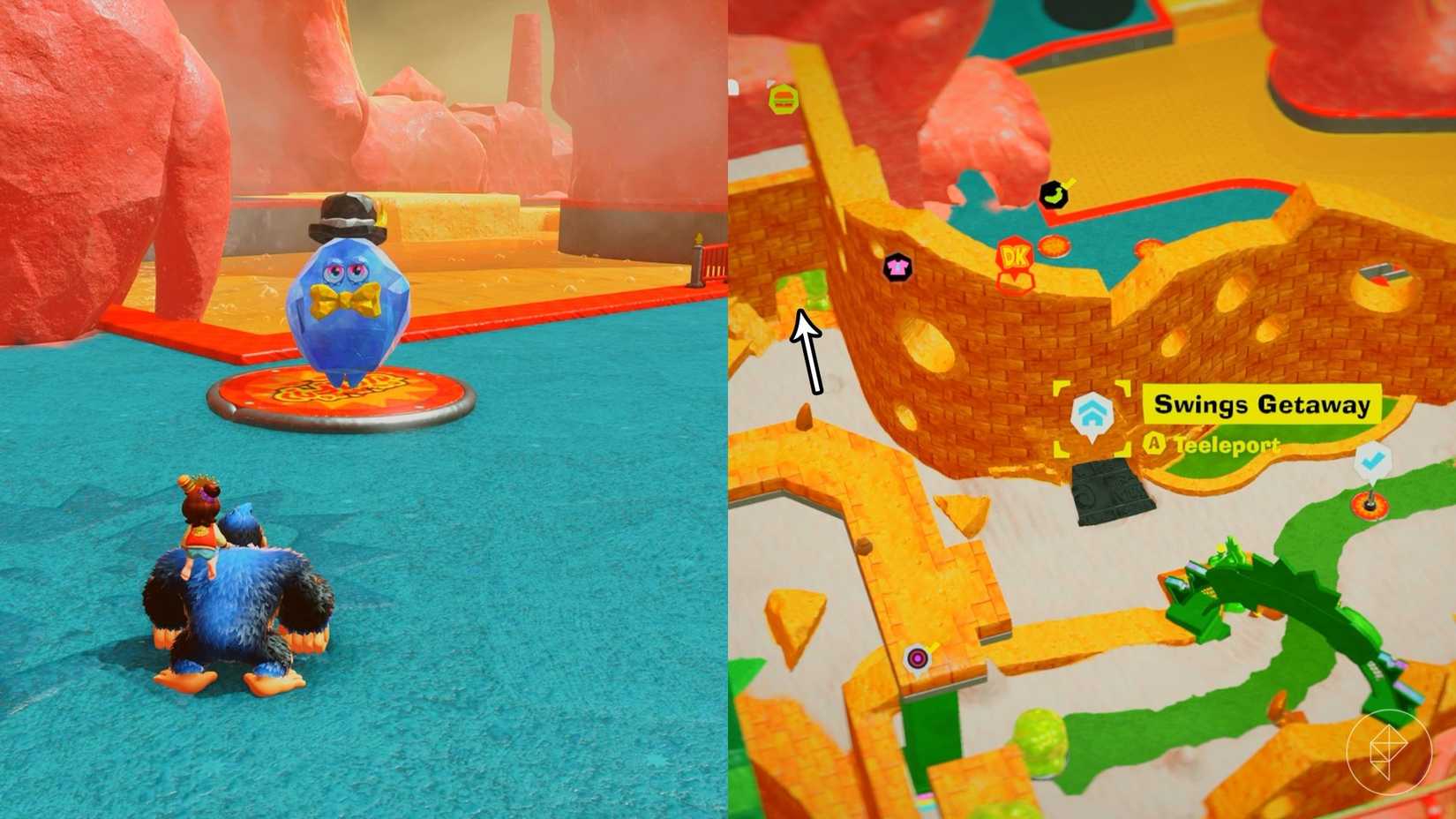 Feast Layer Banandium Gem (bananas) locations in Donkey Kong Bananza