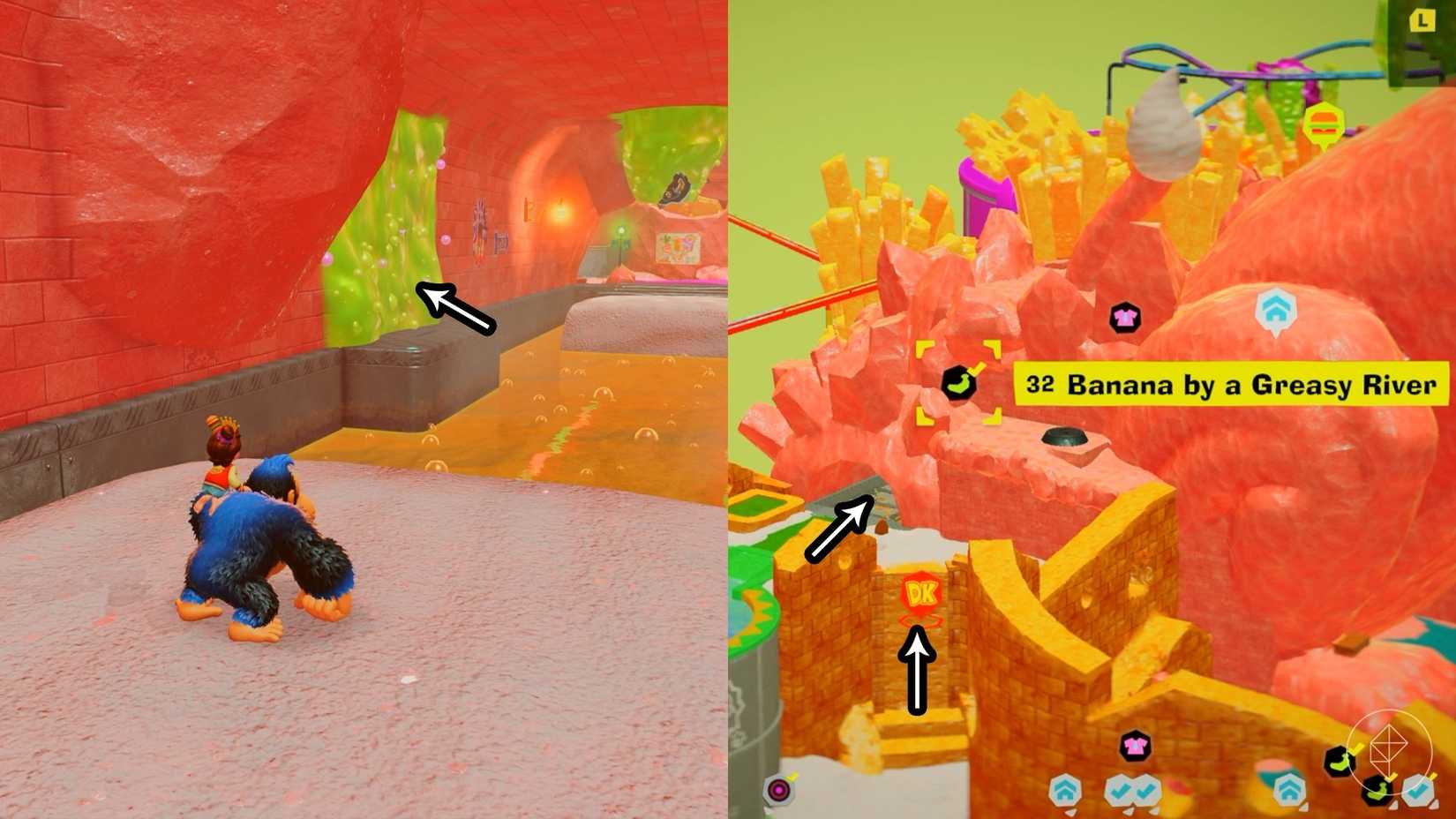 Feast Layer Banandium Gem (bananas) locations in Donkey Kong Bananza