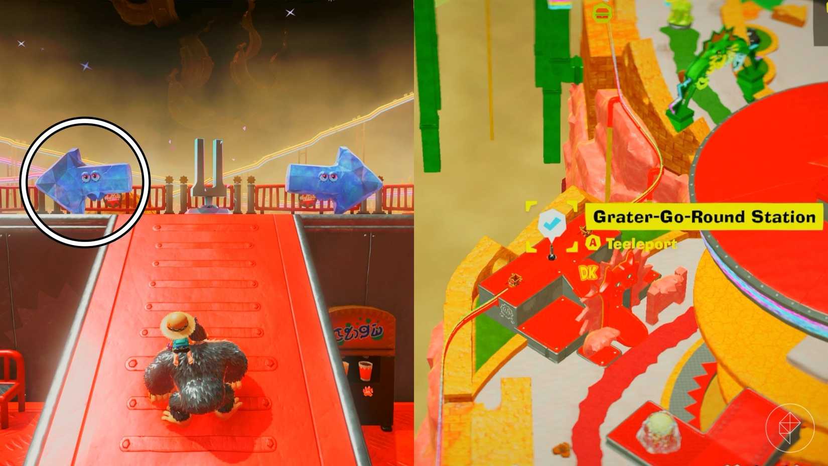 Feast Layer Banandium Gem (bananas) locations in Donkey Kong Bananza