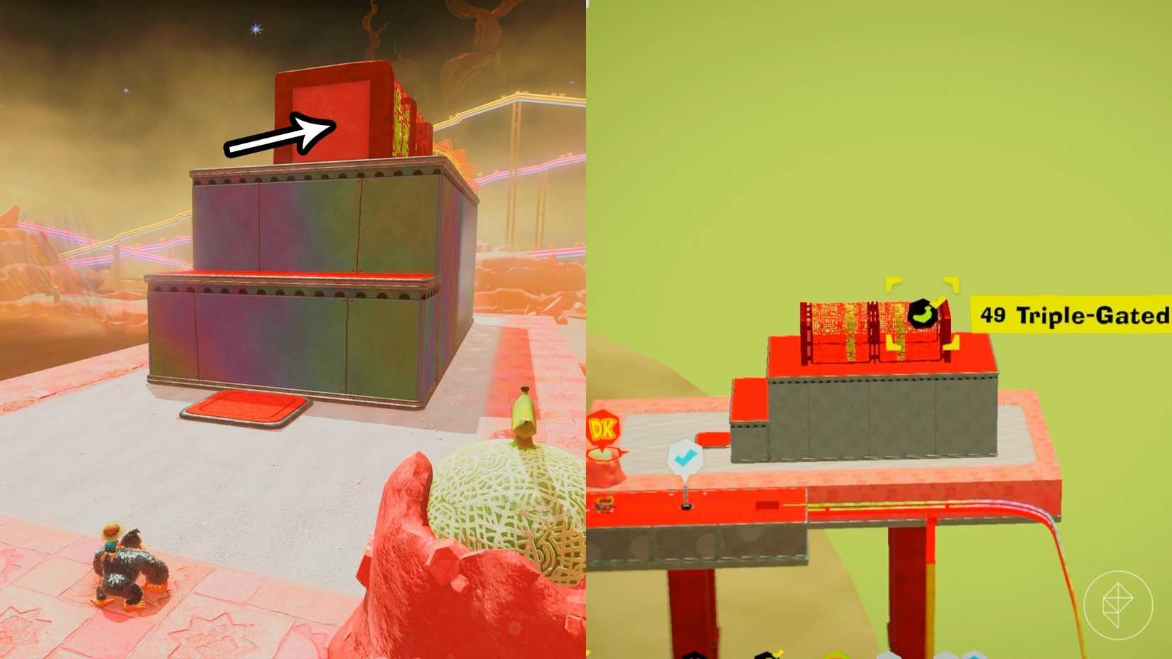 Feast Layer Banandium Gem (bananas) locations in Donkey Kong Bananza