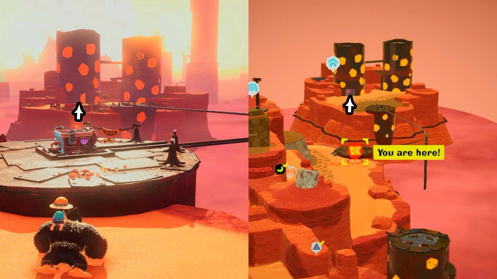 Canyon Layer Banandium Gem locations in Donkey Kong Bananza