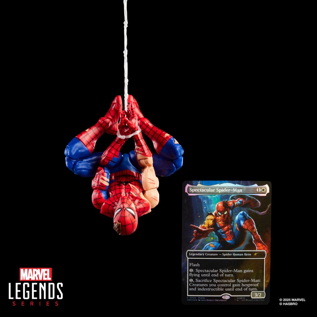 Hasbro’s new Spider-Man figures come with Magic: The Gathering cards