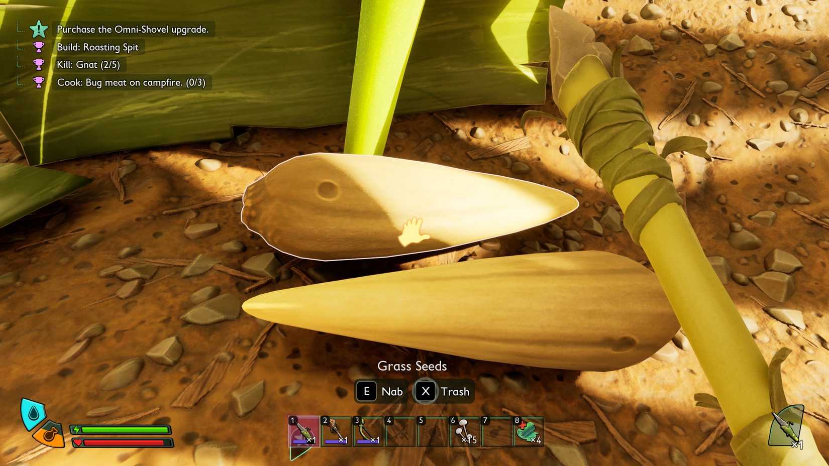 Where to find grass seeds in Grounded 2