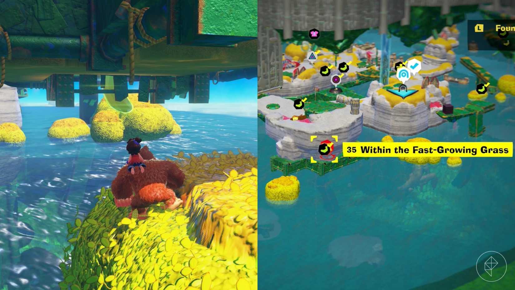 Lagoon Layer Banandium Gem locations in Donkey Kong Bananza