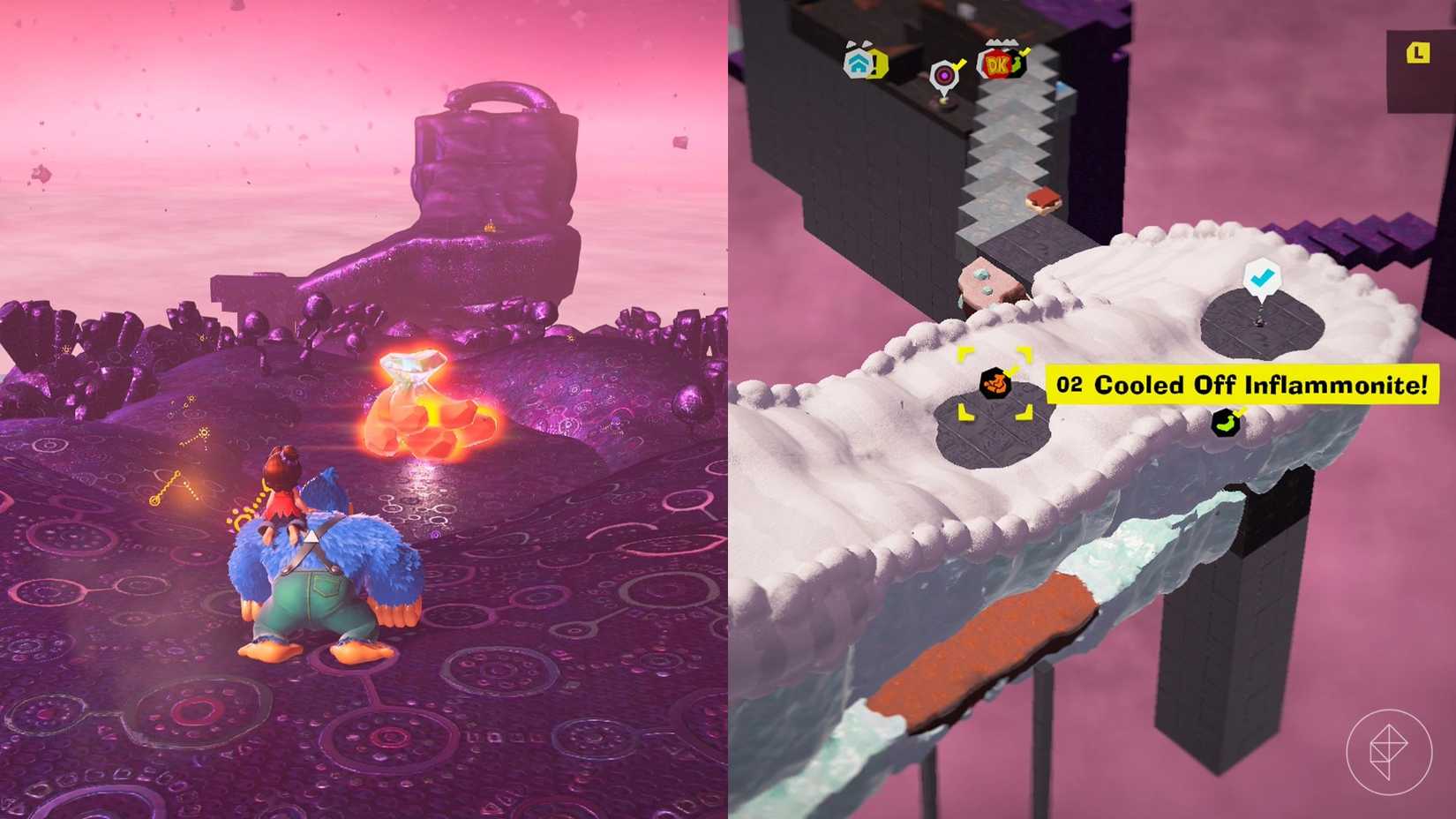 The Junction Banandium Gem (banana) locations in Donkey Kong Bananza