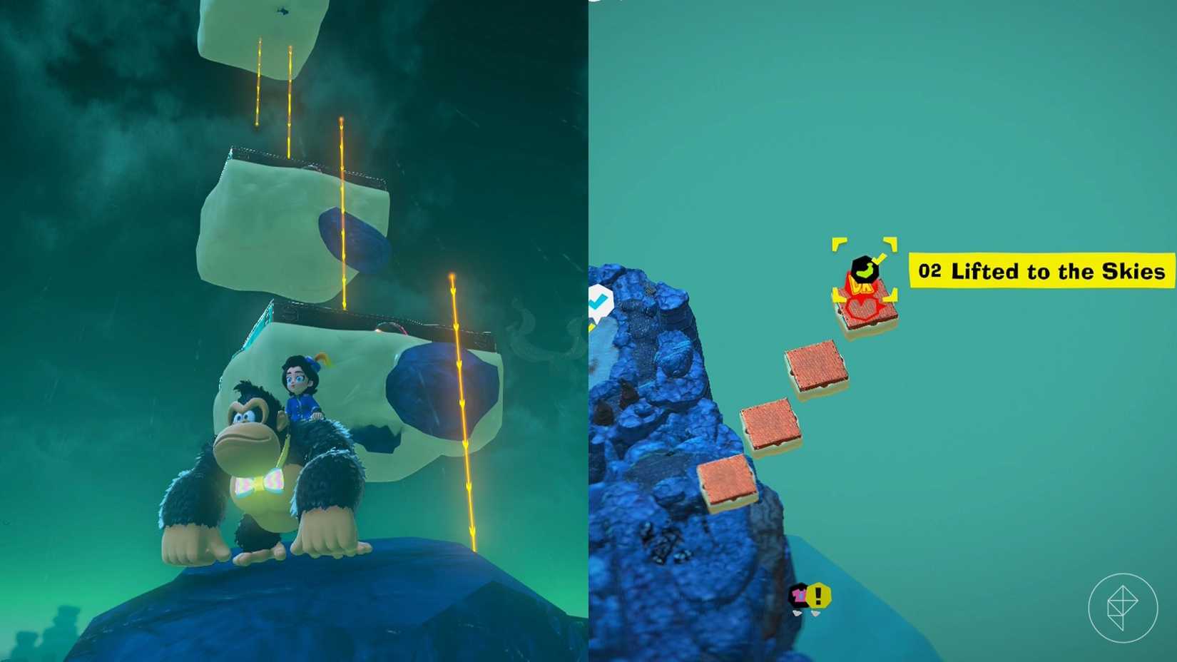 Tempest Layer Banandium Gem (banana) locations in Donkey Kong Bananza