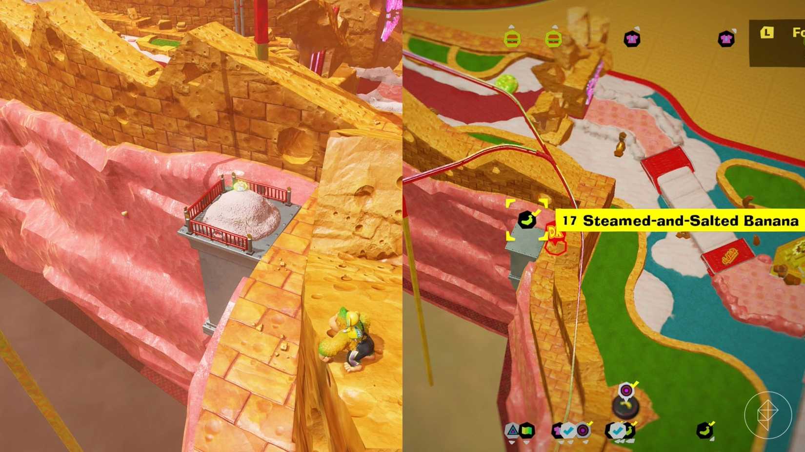 Feast Layer Banandium Gem (bananas) locations in Donkey Kong Bananza