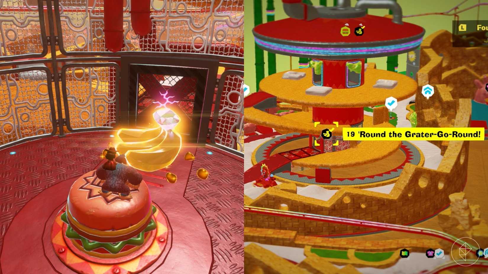 Feast Layer Banandium Gem (bananas) locations in Donkey Kong Bananza