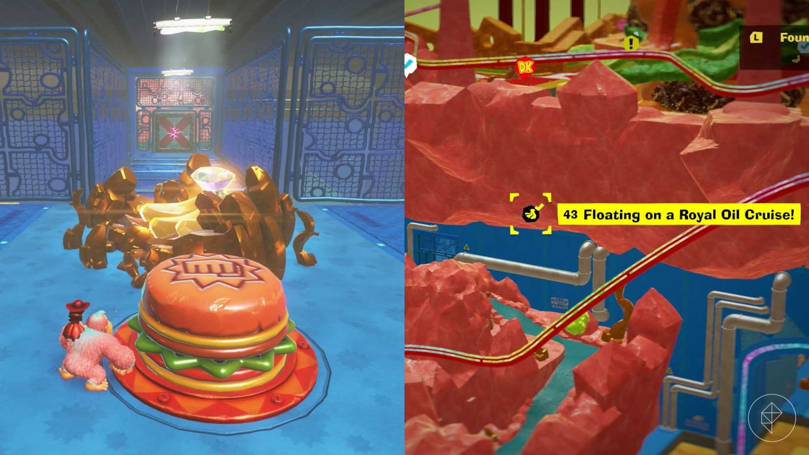 Feast Layer Banandium Gem (bananas) locations in Donkey Kong Bananza