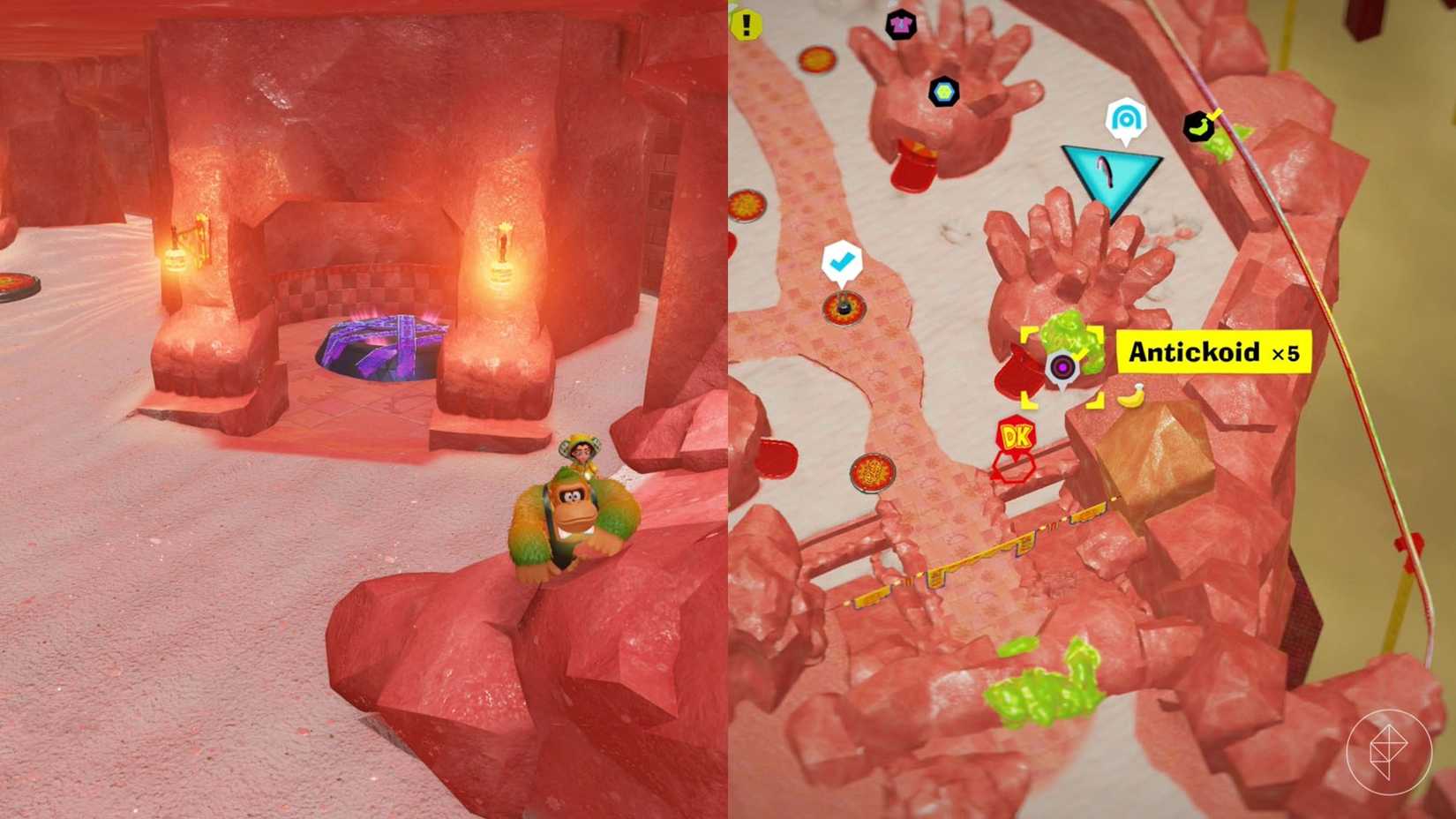 Feast Layer Banandium Gem (bananas) locations in Donkey Kong Bananza