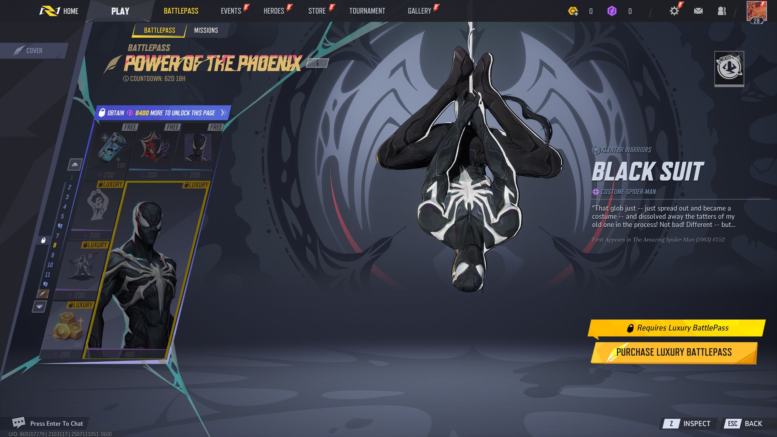 All Marvel Rivals season 3 battle pass skins and rewards